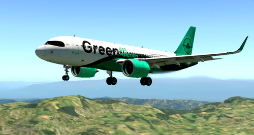 [4K][A20N]Green Dot Aviation Official Livery » X-Plane 12