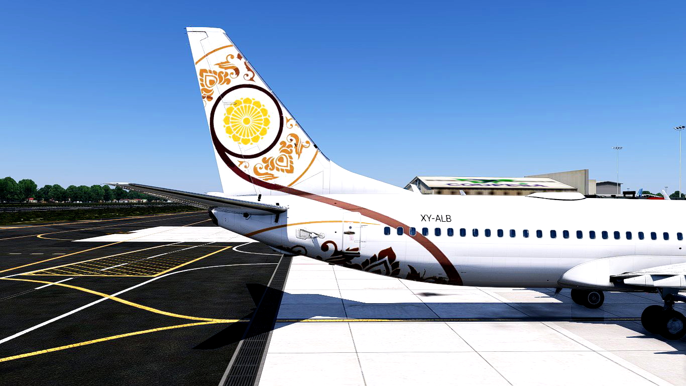 (80NGv2) Myanmar National Airlines (XY-ALB) - X-Plane.to