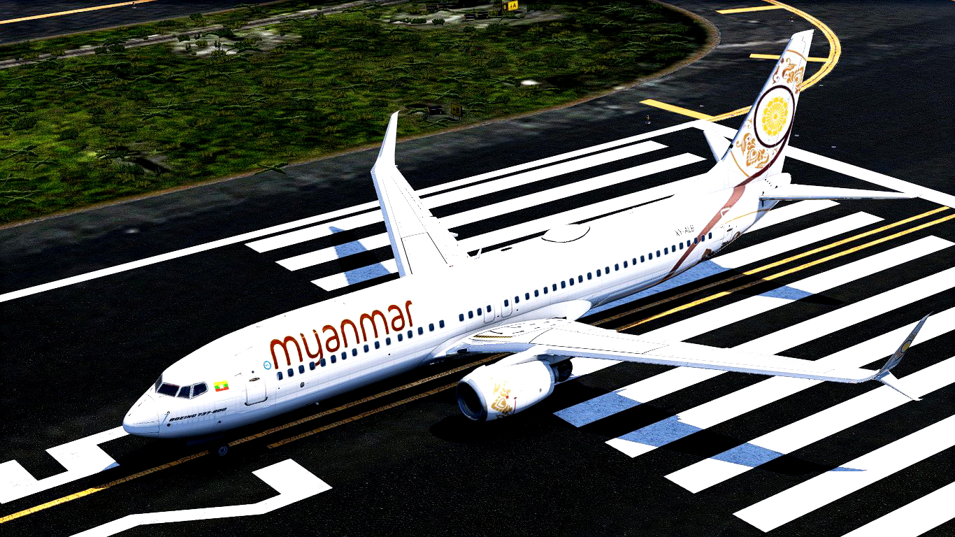 (80NGv2) Myanmar National Airlines (XY-ALB) - X-Plane.to