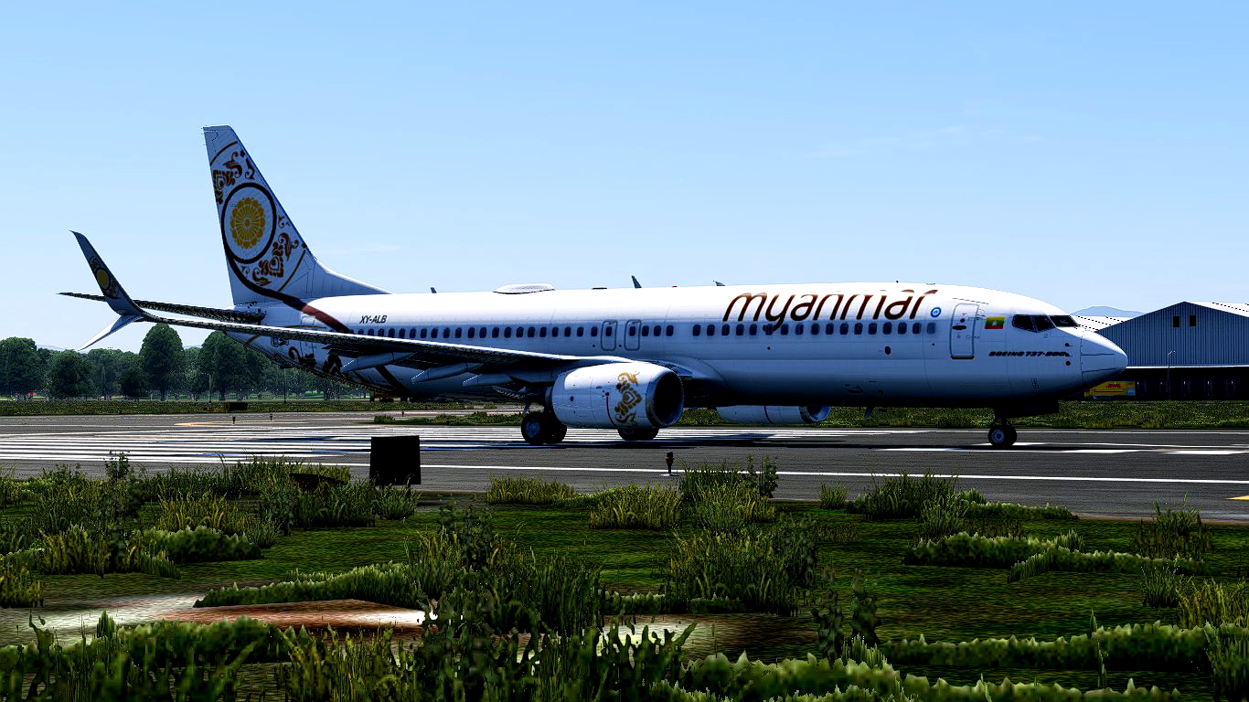 (80NGv2) Myanmar National Airlines (XY-ALB) - X-Plane.to