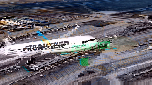 (8K) Frontier Airlines A320-251neo "Wellington the Black-Footed Ferret ...