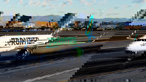 (8K) Frontier Airlines A320-251neo "Shelly the Sea Turtle" (N316FR) » X ...