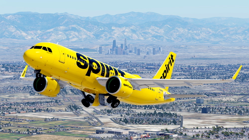 (8K) Spirit Airlines A320-211neo Livery Pack » X-Plane 12