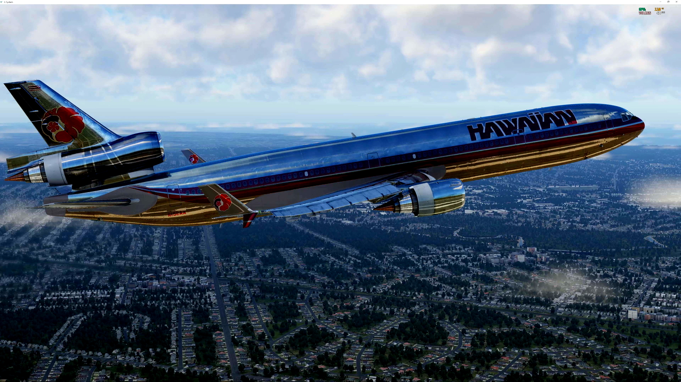 A Photorealistic Hawaiian Airlines Rotate Md 11 For X Plane 12 X Plane 12