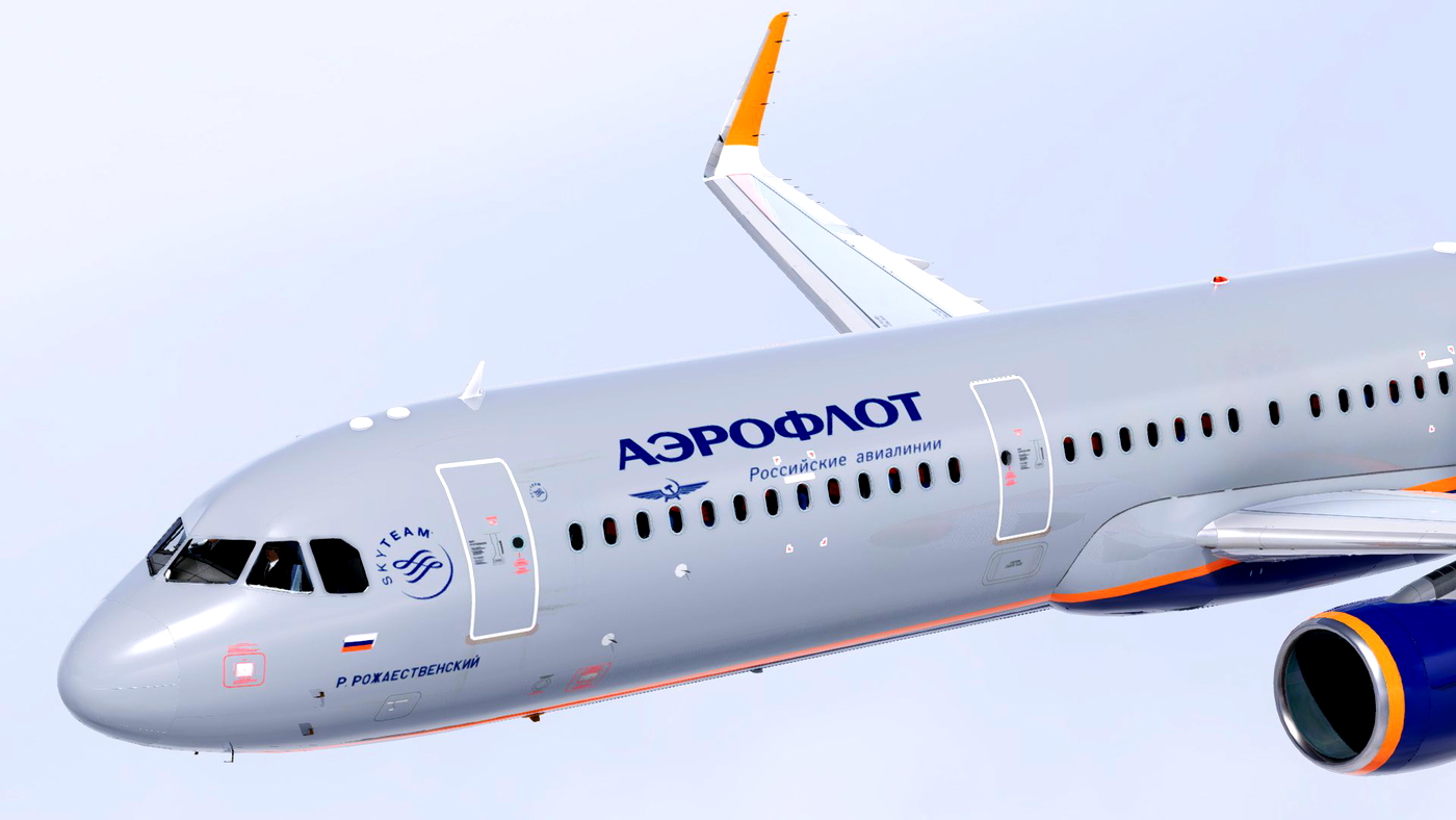 ⚡AEROFLOT A321 TOLISS 4K&8K - X-Plane.to