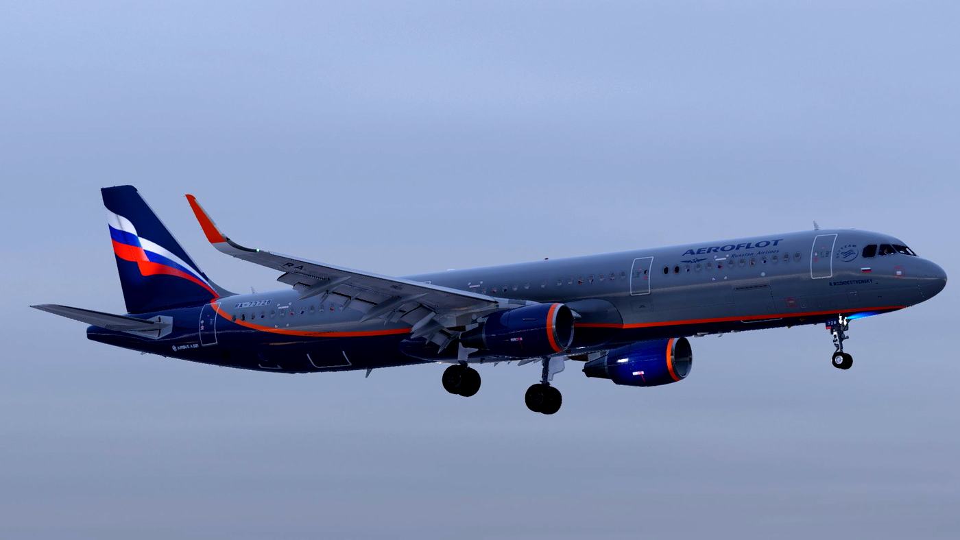 ⚡AEROFLOT A321 TOLISS 4K&8K - X-Plane.to