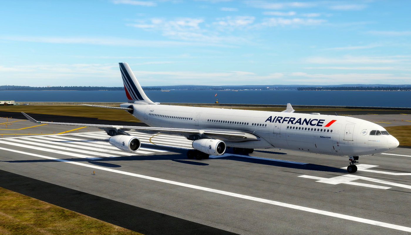 Air France A340-313 F-GLZT X-Works A340-300 » X-Plane 12