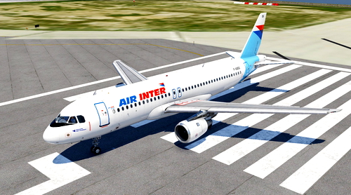 Air Inter A320 livery pack » X-Plane 12