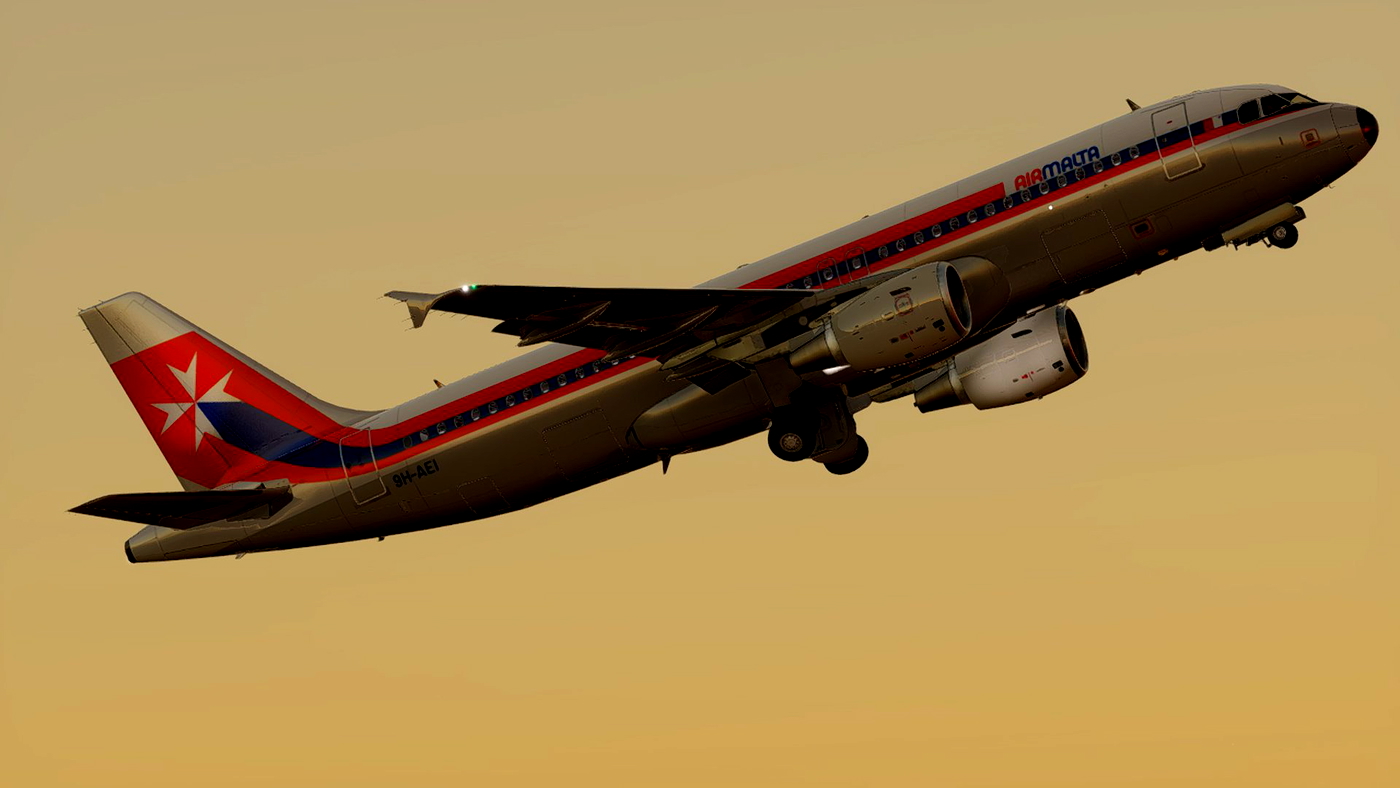Air Malta Retro Livery 9H-AEI for ToLiss A320 - X-Plane.to