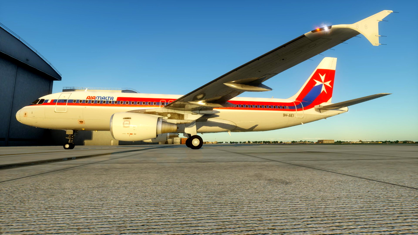 Air Malta Retro Livery 9H-AEI for ToLiss A320 - X-Plane.to