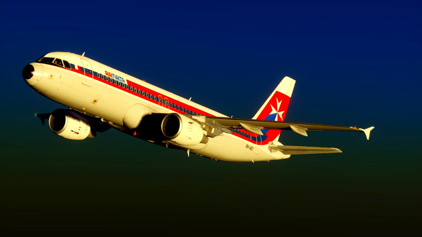 Air Malta Retro Livery 9H-AEI for ToLiss A320 - X-Plane.to