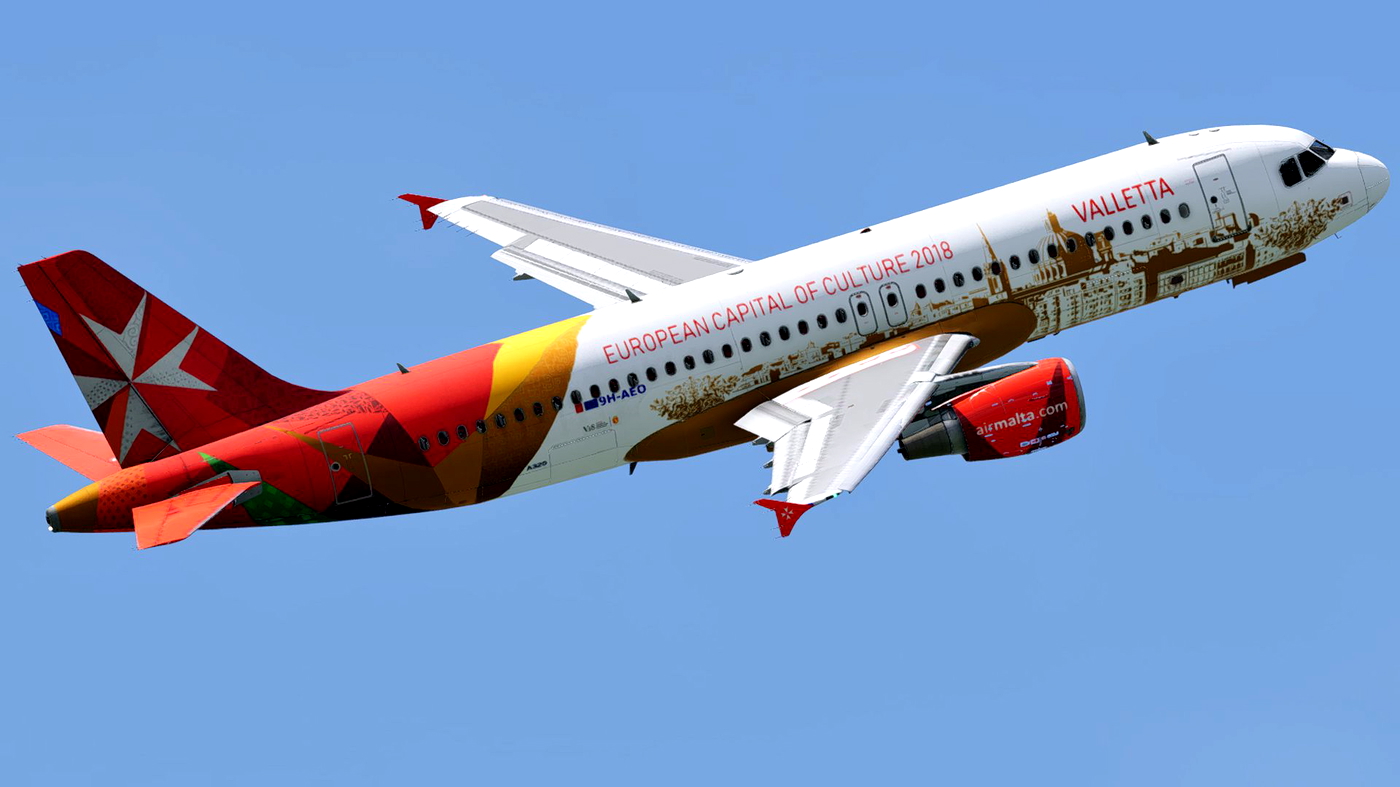 Air Malta (Valletta 2018 Livery) ToLiss A320 » X-Plane 12