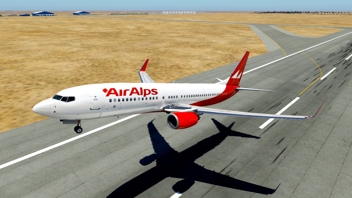 AirAlps Virtual Airlines Livery For 737-800 Zibo - X-Plane.to