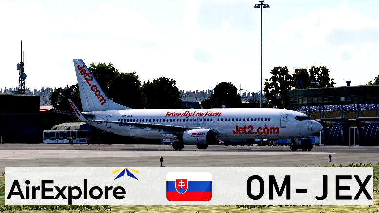 AirExplore (Jet2) B738 Zibo OM-JEX » X-Plane 12