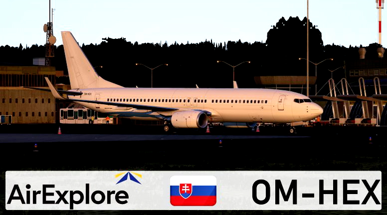 AirExplore (Corendon Airlines) B738 Zibo OM-HEX » X-Plane 12