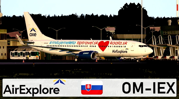 AirExplore (Jet2) B738 Zibo OM-MEX » X-Plane 12
