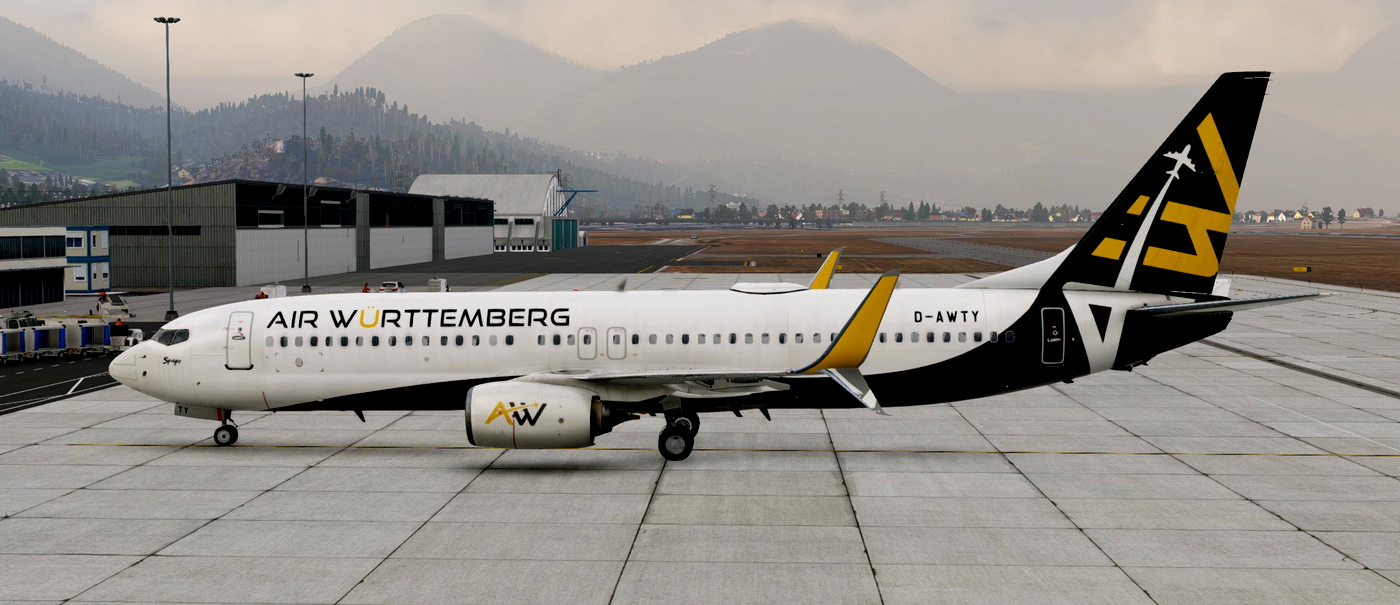 AirWuerttemberg Livery for Boeing 737-800NG (LevelUP) - X-Plane.to