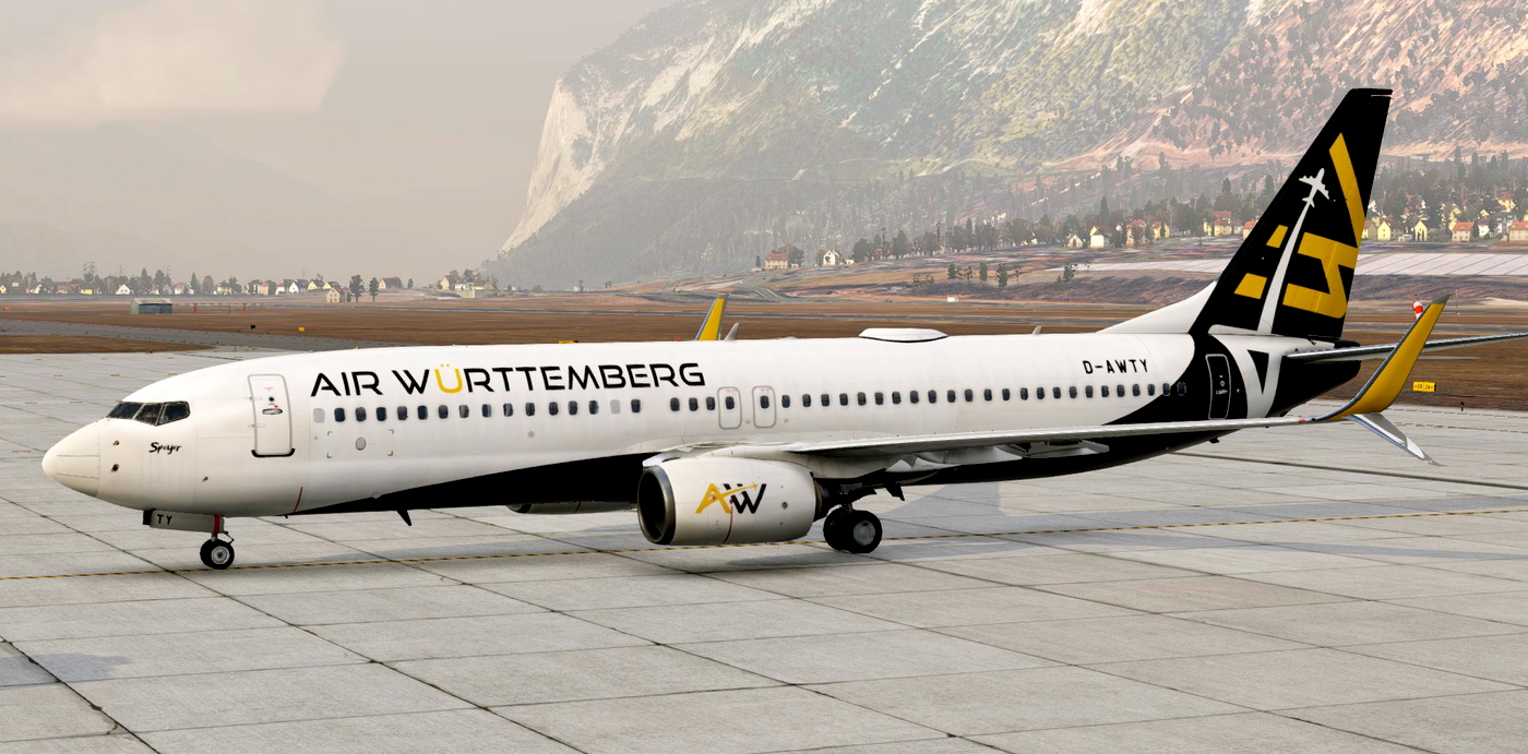 AirWuerttemberg Livery for Boeing 737-800NG (LevelUP) - X-Plane.to