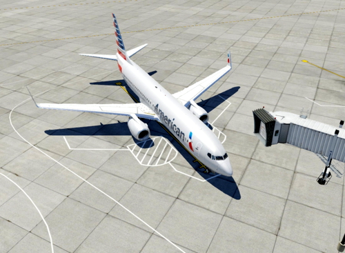 American Airlines New Winglets (Laminar 737-800) » X-Plane 12