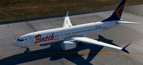 Batik Air Malaysia Alternate Livery | Boeing 737 MAX 8 » X-Plane 12
