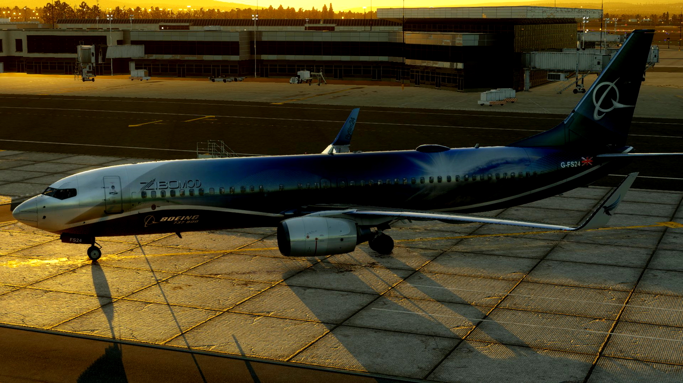 Boeing World ECO Design G-FECO by FlySim24 for the B737-800 ZiboMod, it ...