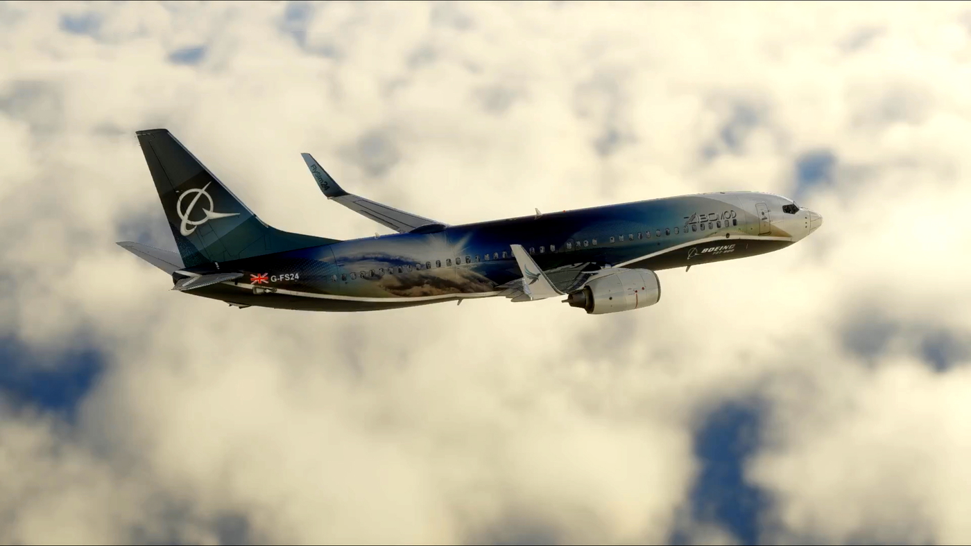 Boeing World ECO Design G-FECO by FlySim24 for the B737-800 ZiboMod, it ...