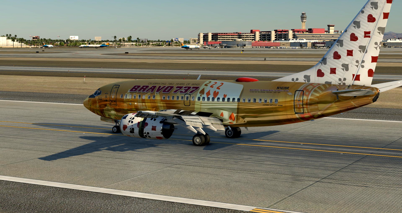 BRAVO 737 SECOND ANNIVERSARY LIVERY FOR THE LEVEL UP 737-600 - X-Plane.to