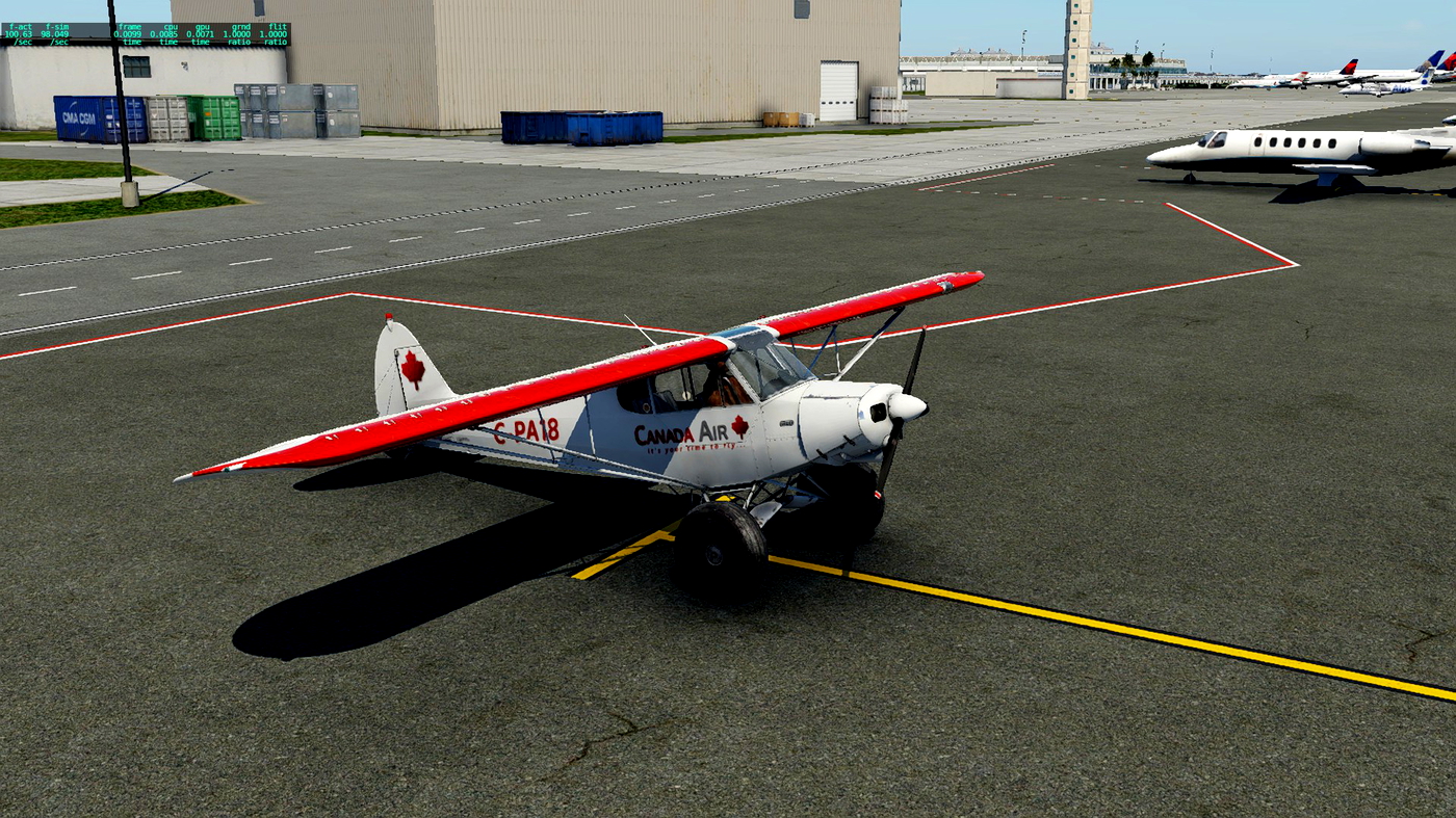 CanadaAir Piper PA-18 Super Cub » X-Plane 12