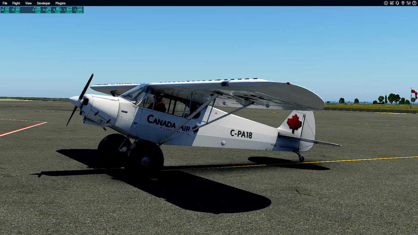 CanadaAir Piper PA-18 Super Cub » X-Plane 12