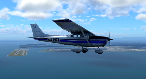 Cessna 172 Blue and Purple Livery Pack » X-Plane 12