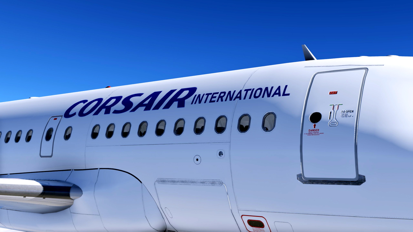 Corsair Airbus A319 | (IAE Engines) | F-GLCK "Luck" - X-Plane.to