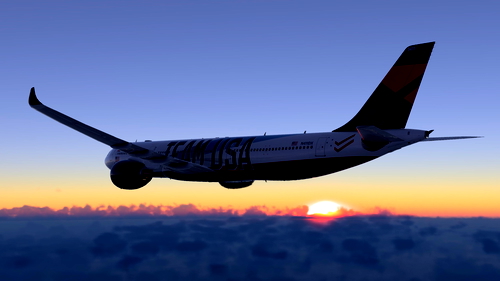 Delta "Team USA" livery for X-Works A330 NEO » X-Plane 12