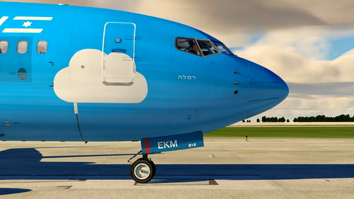 El Al Israel Airlines 737-800 4X-EKM Livery 1.0.0 » X-Plane 12