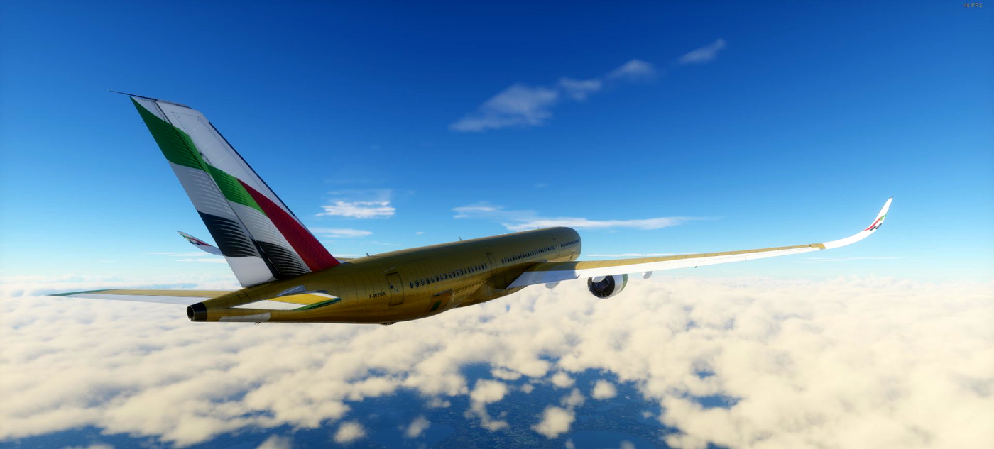 EMIRATES FACTORY ROLLOUT A350 FF - X-Plane.to