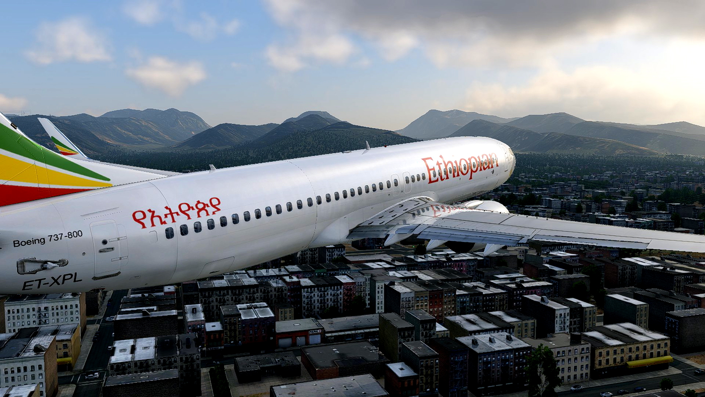 Ethiopian Airlines Boeing 737-800 Zibo (738) Livery - X-Plane.to