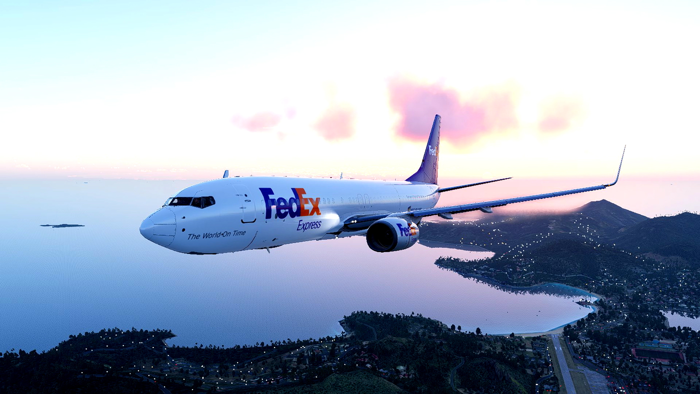 FedEx (Federal Express) Boeing 737-800 Zibo (738) X-Plane Livery - X ...