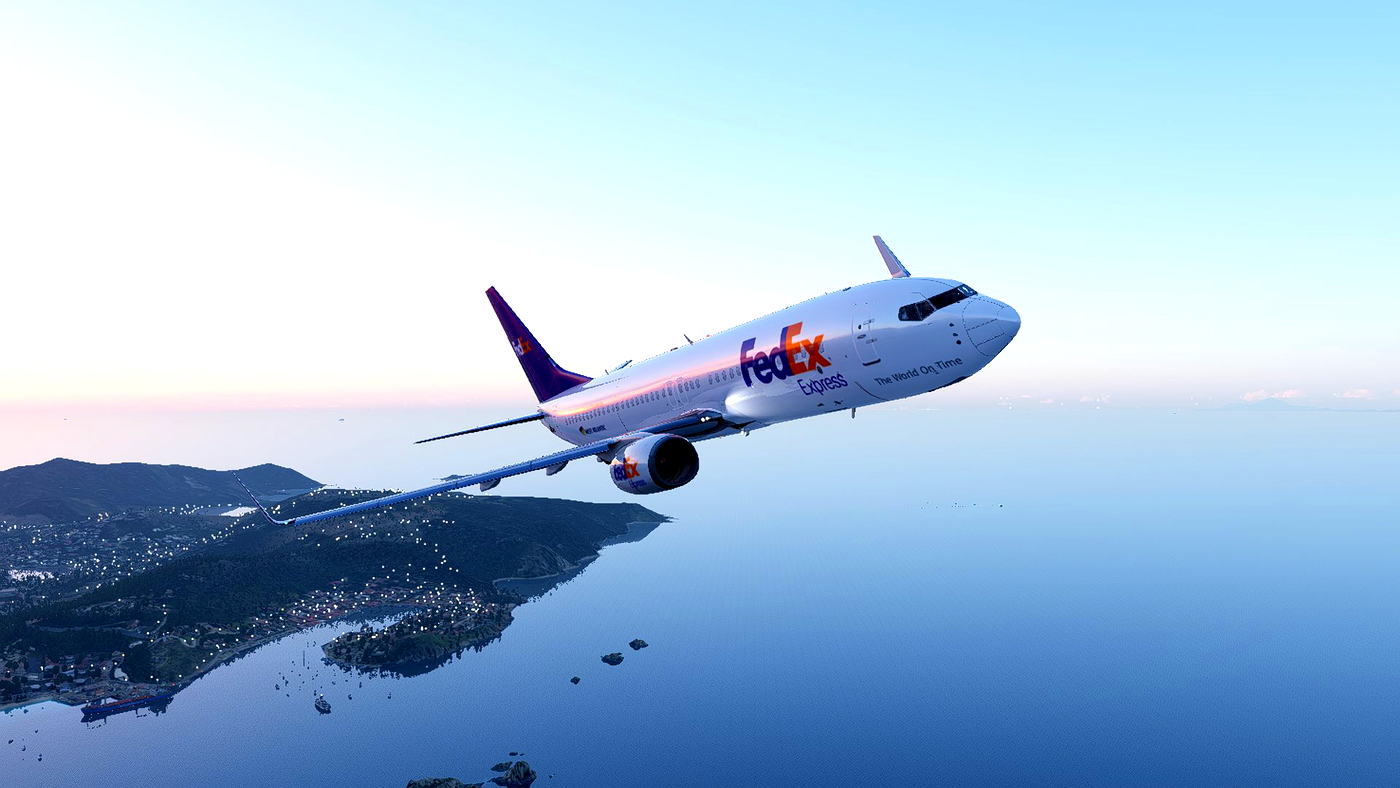 FedEx (Federal Express) Boeing 737-800 Zibo (738) X-Plane Livery - X ...