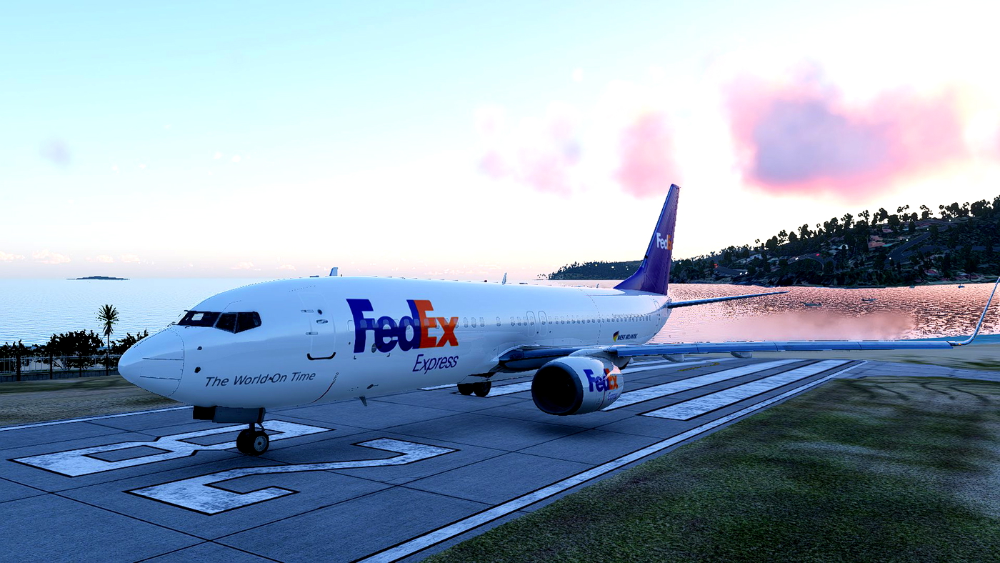 FedEx (Federal Express) Boeing 737-800 Zibo (738) X-Plane Livery - X ...