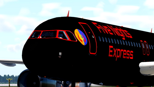 Five Nights Express livery for Felary A320 » X-Plane 12