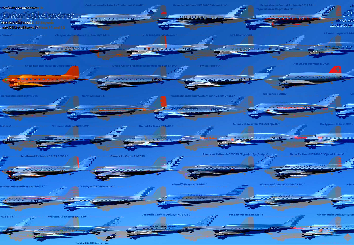 Fleet of Fancy #3: Original Operators for VSKYLABS C-47 Skytrain and DC ...