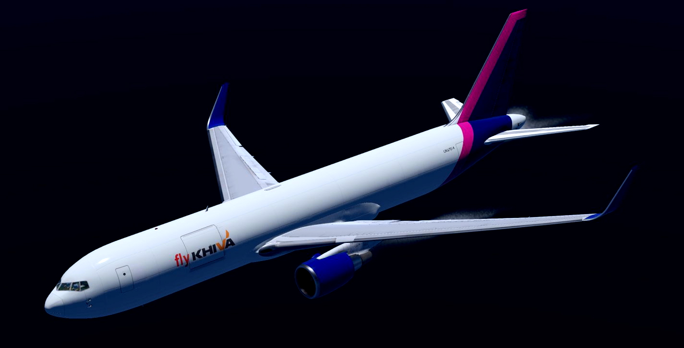 Fly Khiva (UK67014), Ex icelandair cargo for the FlightFactor 767 - X ...