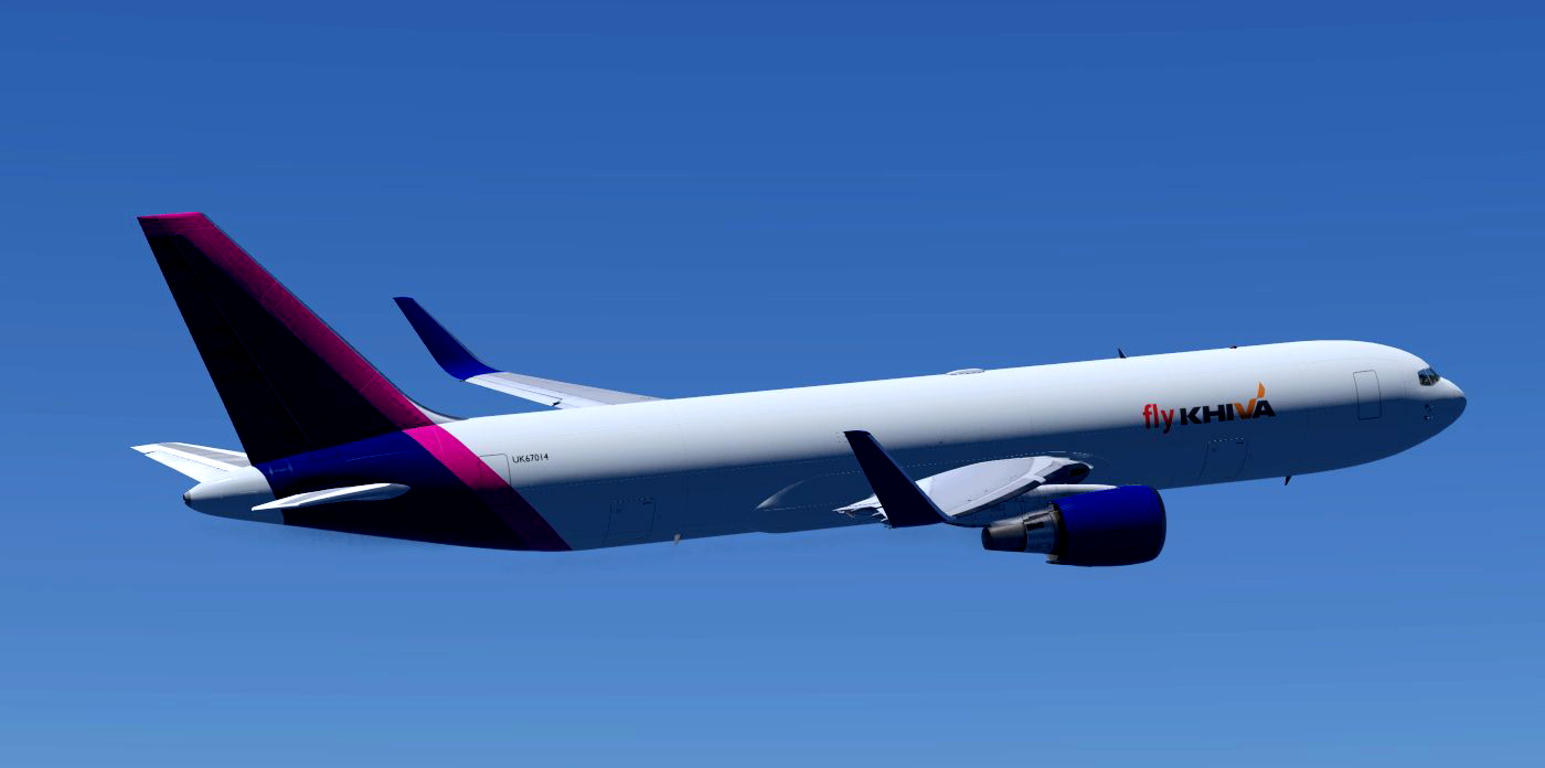 Fly Khiva (UK67014), Ex icelandair cargo for the FlightFactor 767 - X ...