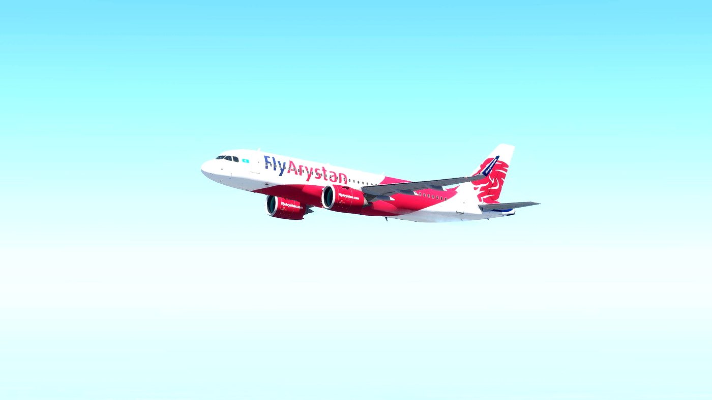 FlyArystan A320neo EI-KFC for Toliss A320NEO. - X-Plane.to