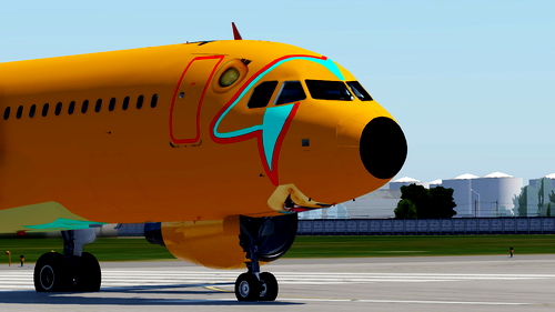 Glamrock Freddy livery for Felary A320 » X-Plane 12