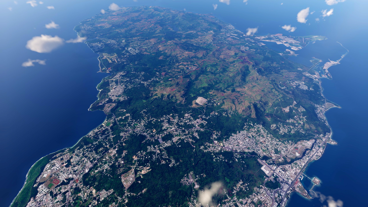 Guam Island and Northern Mariana Islands Pacific Photoscenery ZL17 - X ...