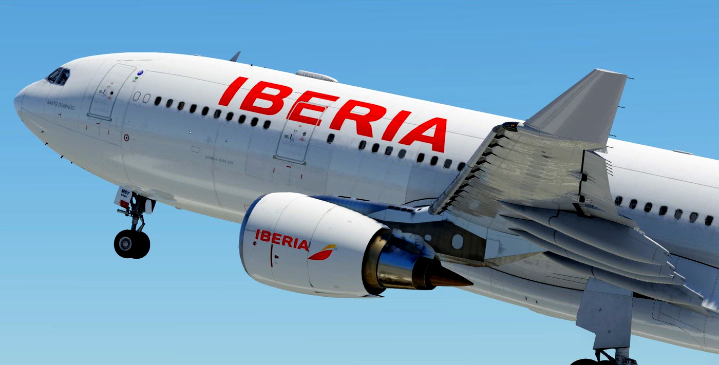 Iberia EC-MSY "SANTO DOMINGO" For X-Works A330-200 - X-Plane.to