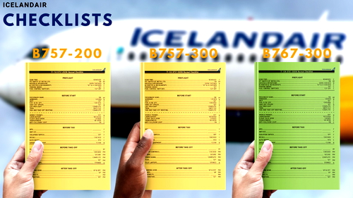 Icelandair Checklists (B757/B767 Fleet) » X-Plane 12