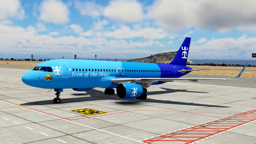 Icon of the Skies livery for Felary A320 (50/50 fictional) » X-Plane 12