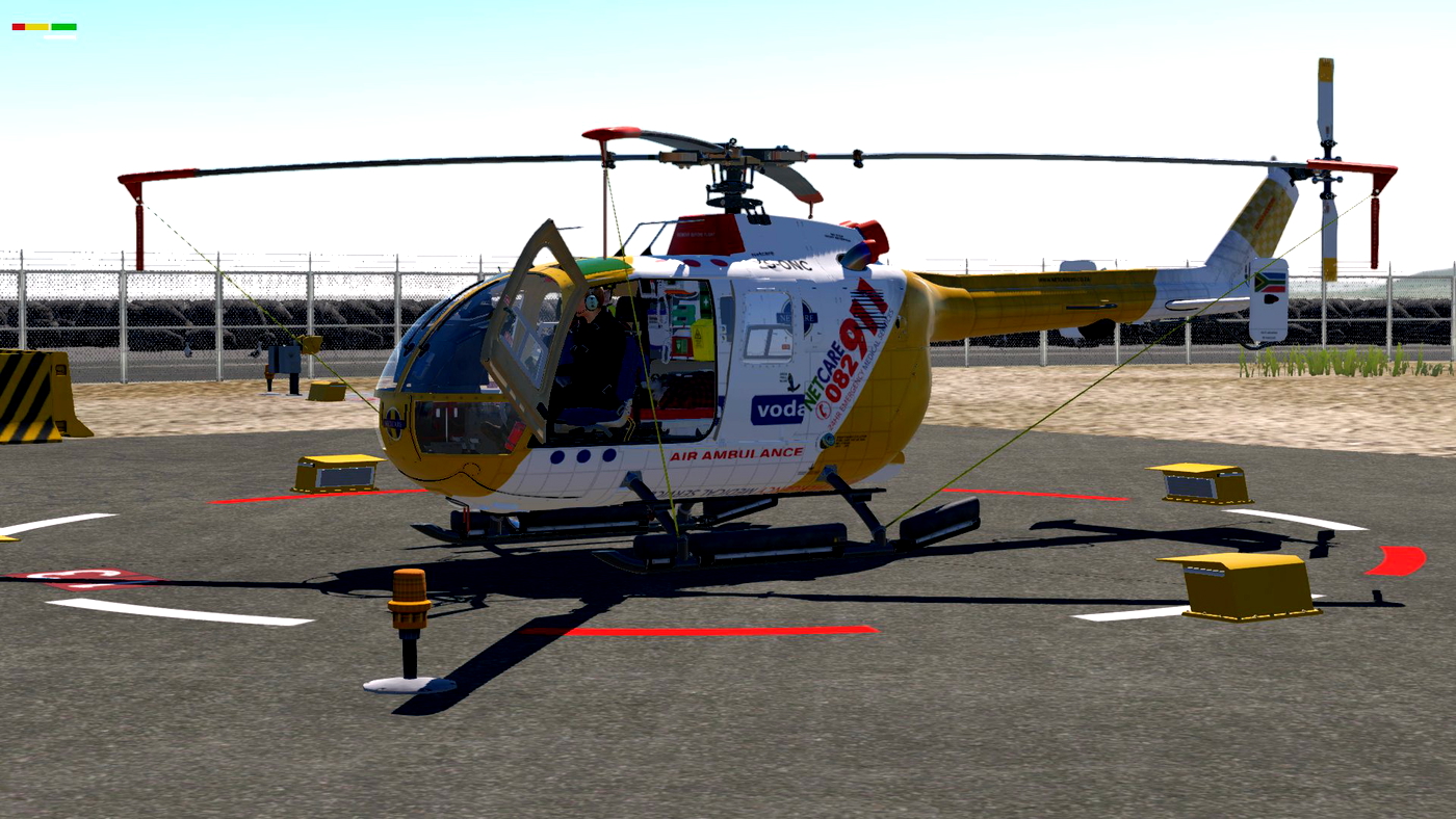 JRX Bo105 SA-ZS-ONC-NETCARE - X-Plane.to