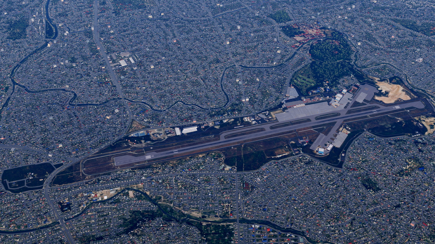 Kathmandu Nepal - Himalayas - Photoscenery Ortho - Airport Area VNKT ...